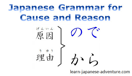 Japanese Grammar for Cause and Reason - Learn Japanese Online
